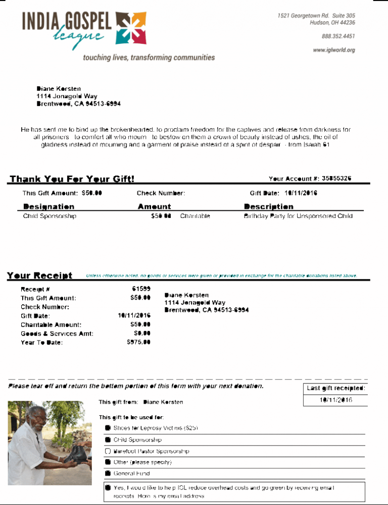 Thank You Letters And Receipts – Simple but oh so Important - Denari ...